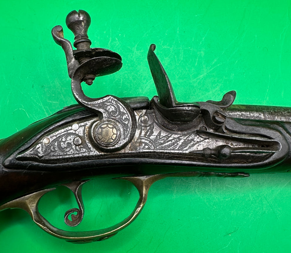 Unusually Small Ottoman Travelling Flintlock Pistol – Flintlock & Black ...