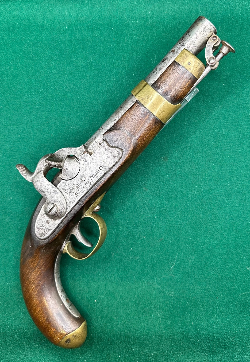 Spanish 1852 Model Cavalry Percussion Cap Pistol – Flintlock & Black Powder