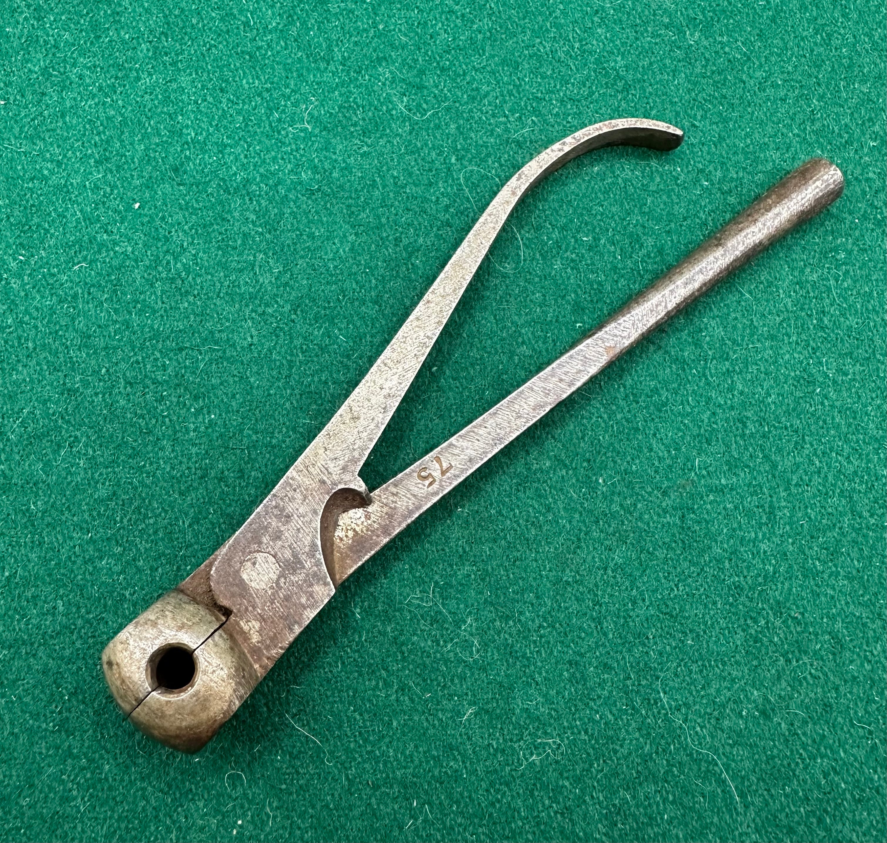Scissor Bullet Mould/Rammer Stamped 75 – Flintlock & Black Powder